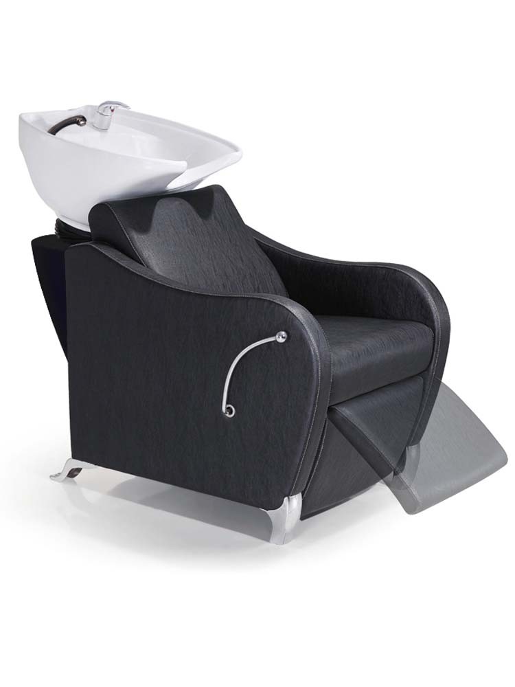 Bac à shampoing BEVERLY JACQUES SEBAN cuve noire revêtement noir