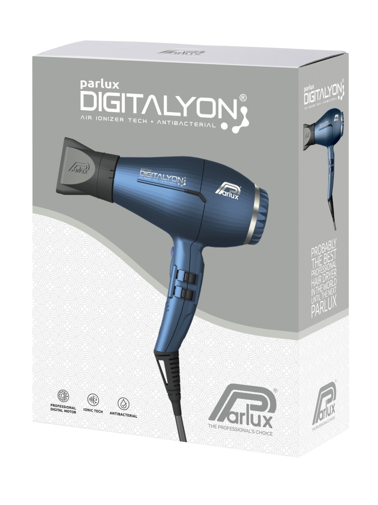 Sèche-cheveux professionnel Digitalyon PARLUX bleu